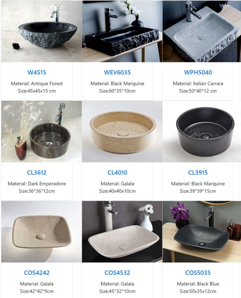 Lautus stone basins | marble bathtub products